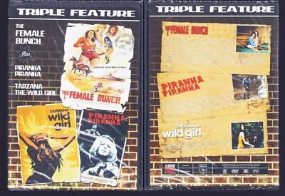 The Female Bunch - Piranha Piranha - Tarzana the Wild Girl (DVD) OOP ...