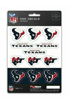 Houston Texans Stickers Die Cut Mini Decals 12-Pack Sticker Sheet. New ...