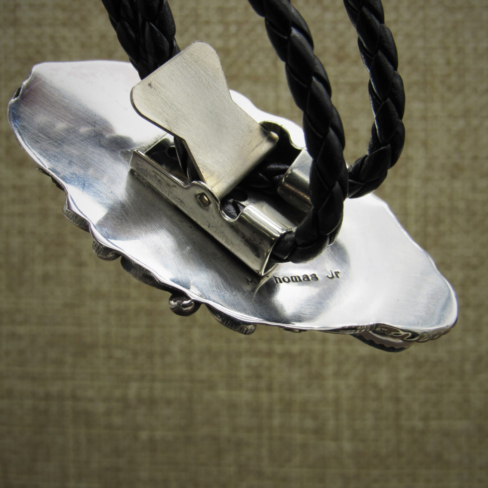 Navajo Sterling Silver Two Stone Blue Turquoise Leaf Bolo Tie+ | eBay