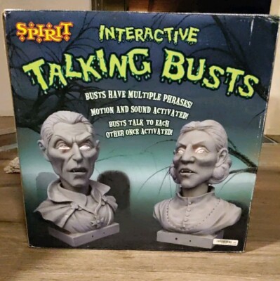 🎃EXTREMELY RARE ANIMATED TALKING INTERACTIVE BUSTS PROP 2011 SPIRIT ...