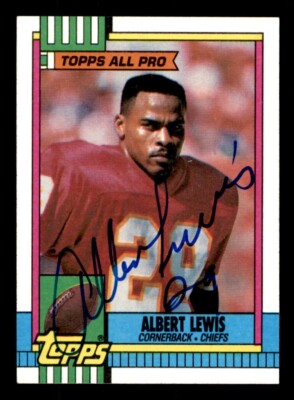 1990 Topps Football #254 Albert Lewis Signed Autograph (no COA) | eBay