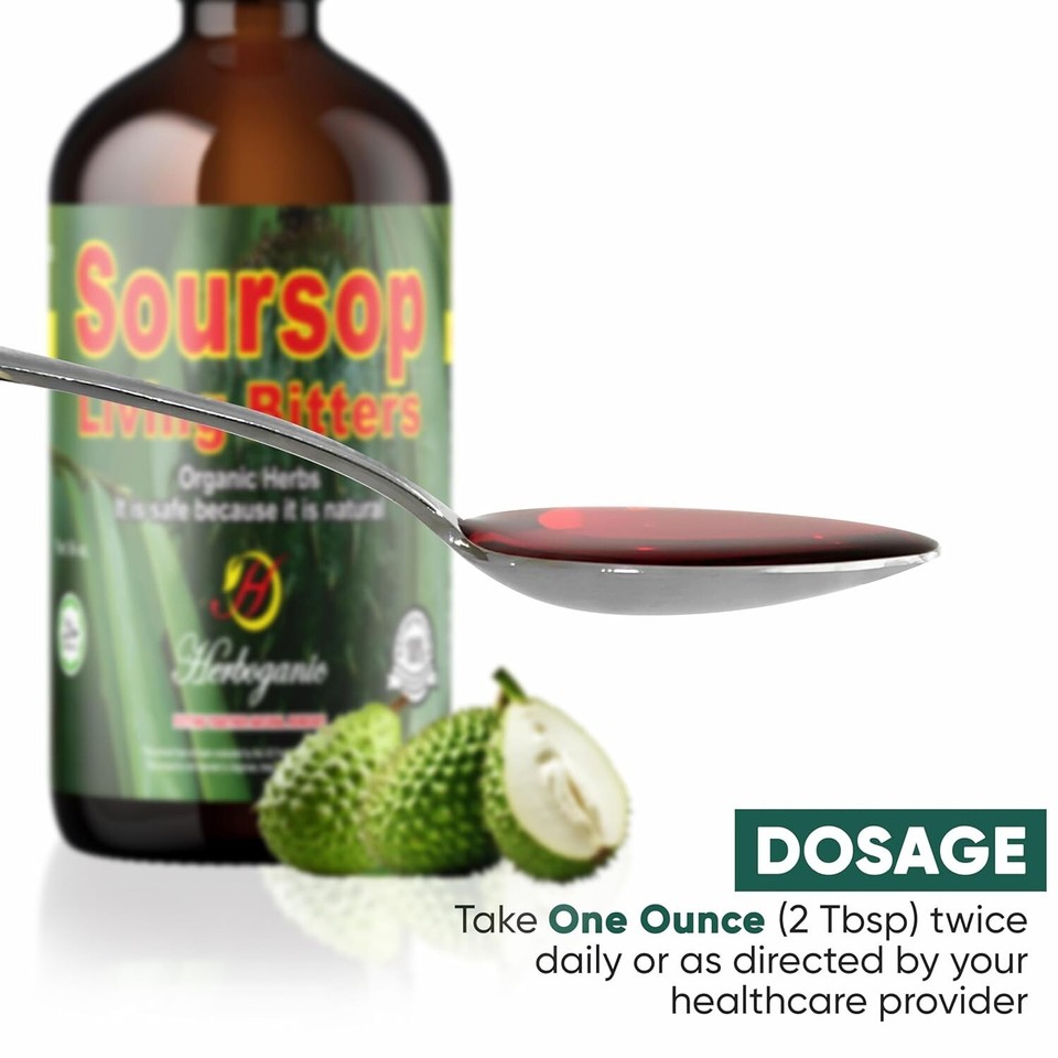 Soursop Living Bitters-Natural Remedy with Powerful Roots &Herbs-Detox ...