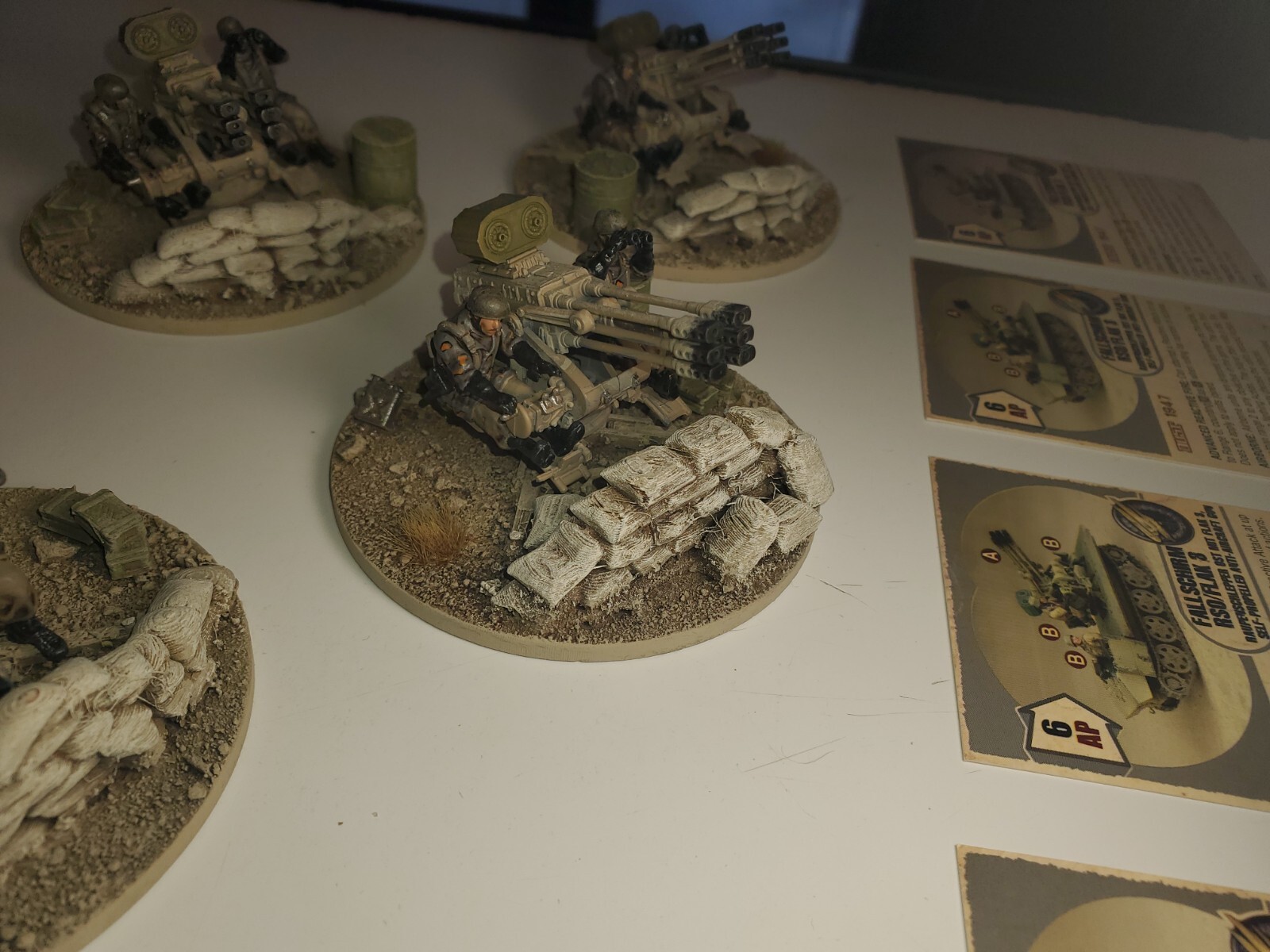 Dust Tactics Axis Fallschirmjager FlaK-3 Team | eBay