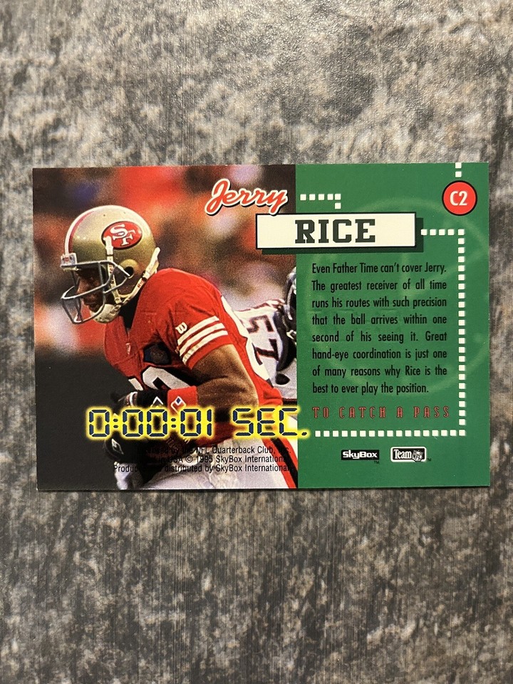 1995 Skybox Impact Countdown Jerry Rice #C2 49ers HOF | eBay