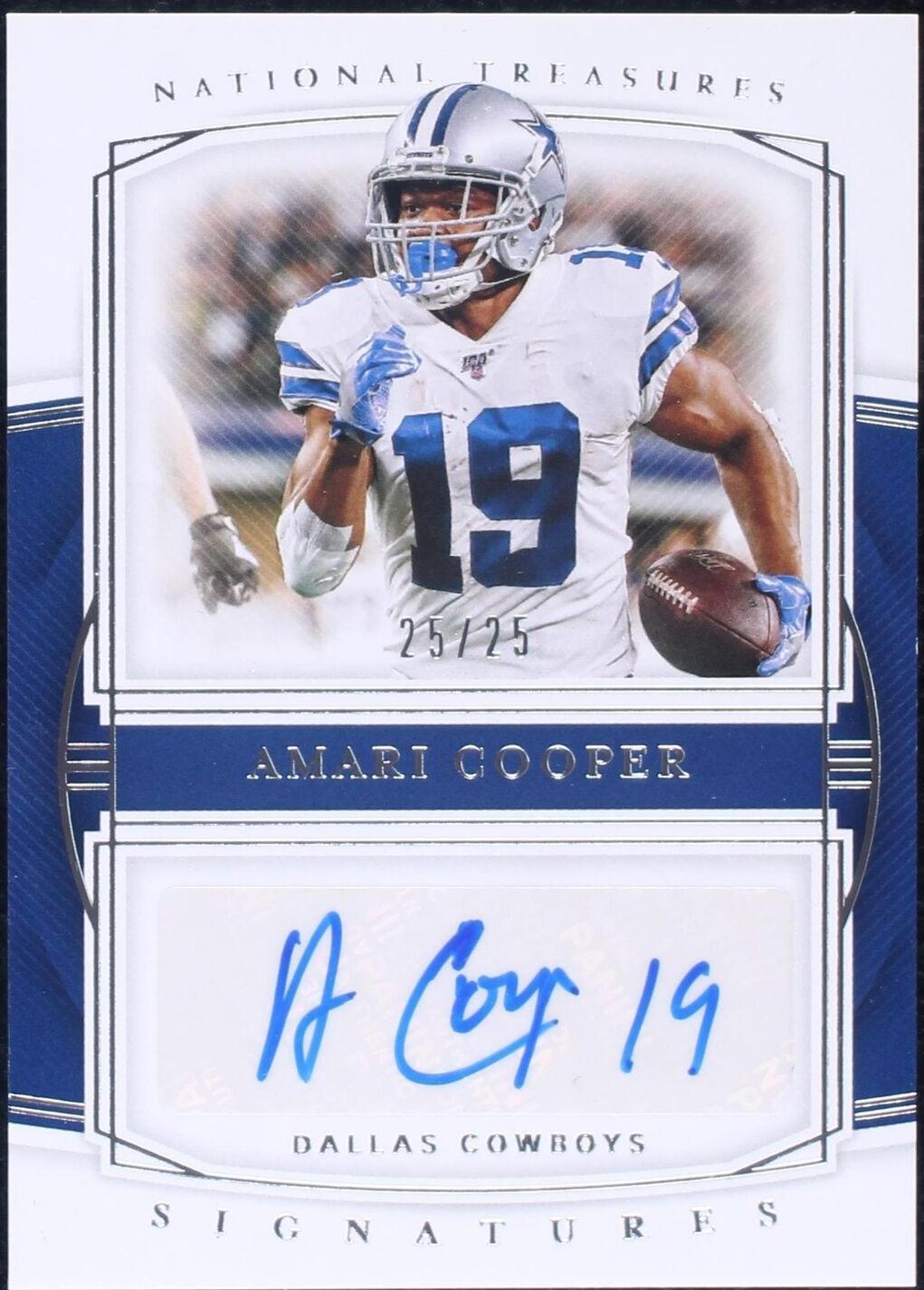 2019 Panini National Treasures - Signatures Amari Cooper #S-AC /25 (AU ...