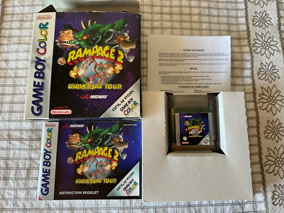 Rampage 2 Universal Tour NINTENDO Gameboy Color GBC CIB FREE REGION | eBay