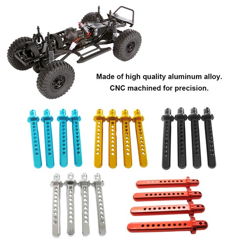 4pieces Aluminum Alloy Body Mount Post For AXIAL SCX10 1/10 RC Rock ...