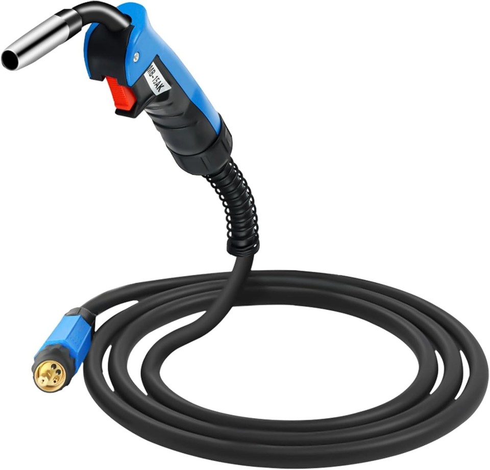 15AK MIG Welding Gun with 10FT Cable Euro Connector for MIG-200 Welder ...