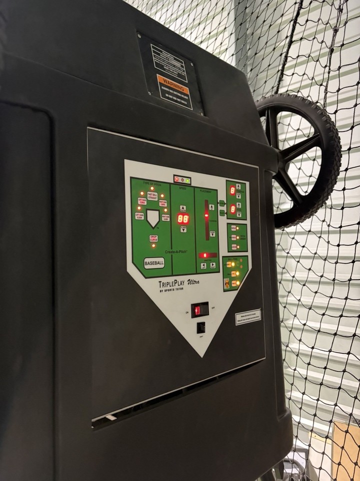 Automatic Sports Tutor Triple Play Ultra Pitching Machine + Control ...