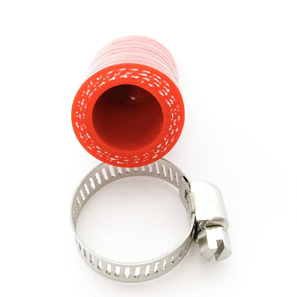 Silicone Radiator Bypass Cap High Temp Coolant Water Heater Port Red 5/ ...