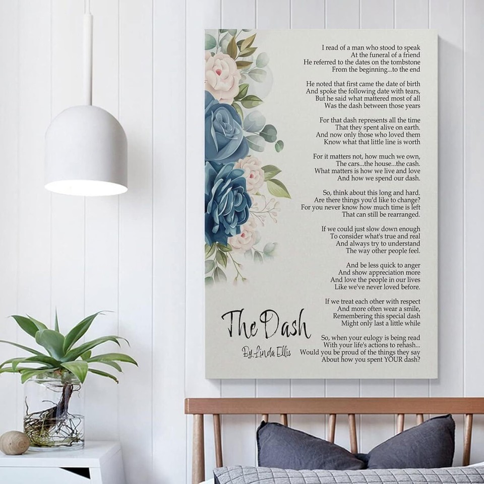 The Dash Poetry Print - Poem by Linda Ellis - Live Your Dash Quote ...
