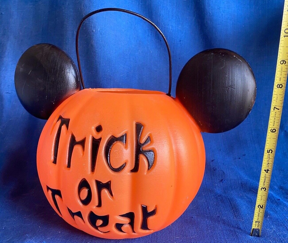 Vintage 1990s Disney Mickey Mouse Trick or Treat Halloween Ear Loot ...