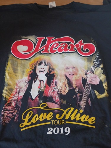 Heart Concert T-shirt Black Love And Alive 2019 | eBay