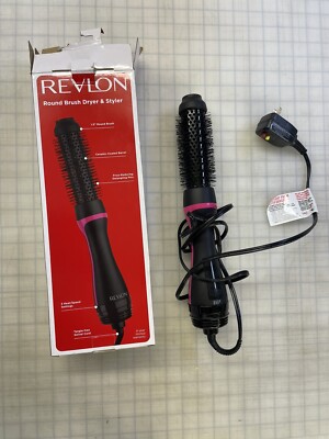 Revlon One Step Root Booster Round Brush Dryer and Hair Styler 1.5” New ...