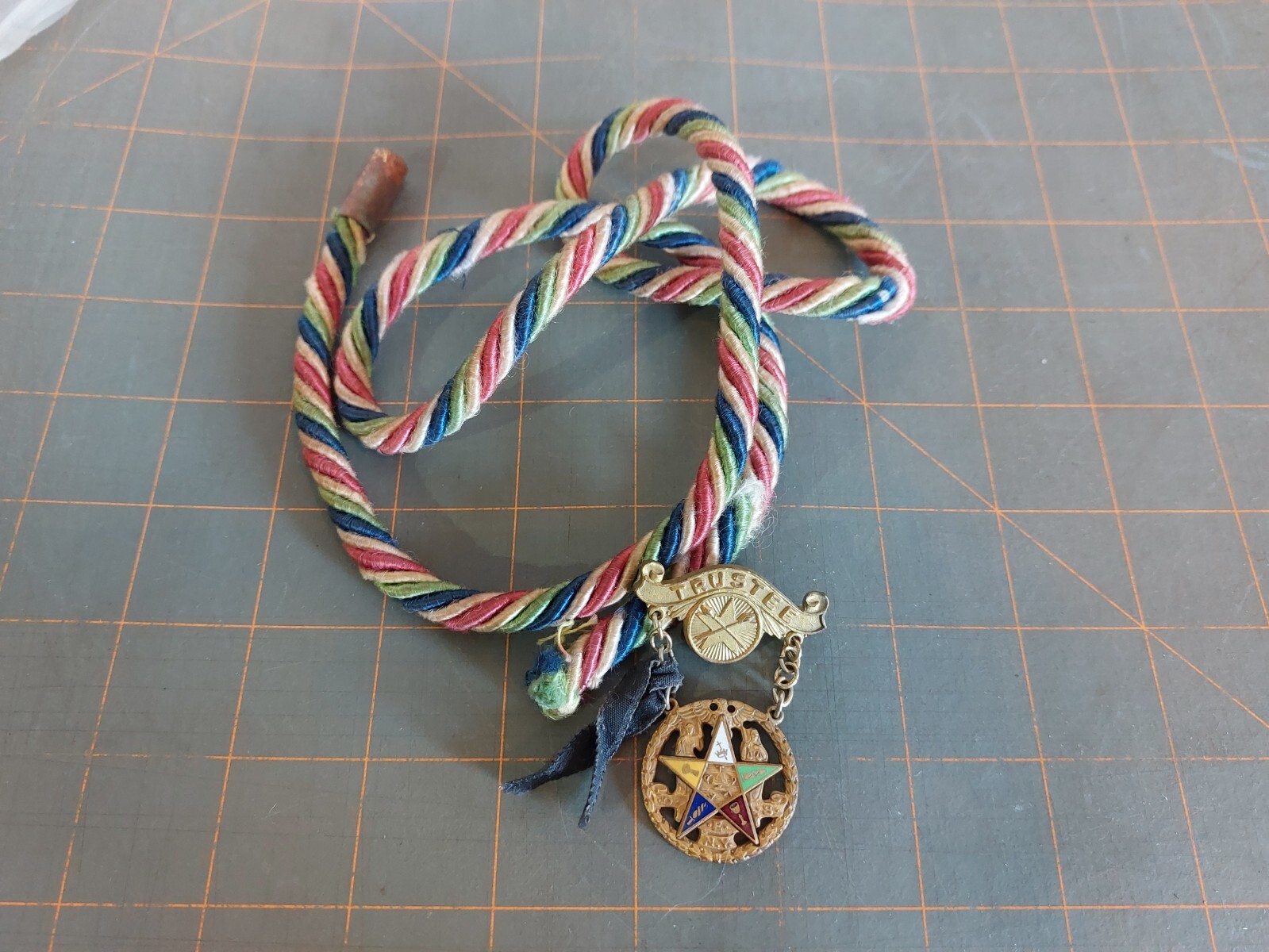 Trustee Fraternal Masons Masonic Medal Pin with Rope | eBay