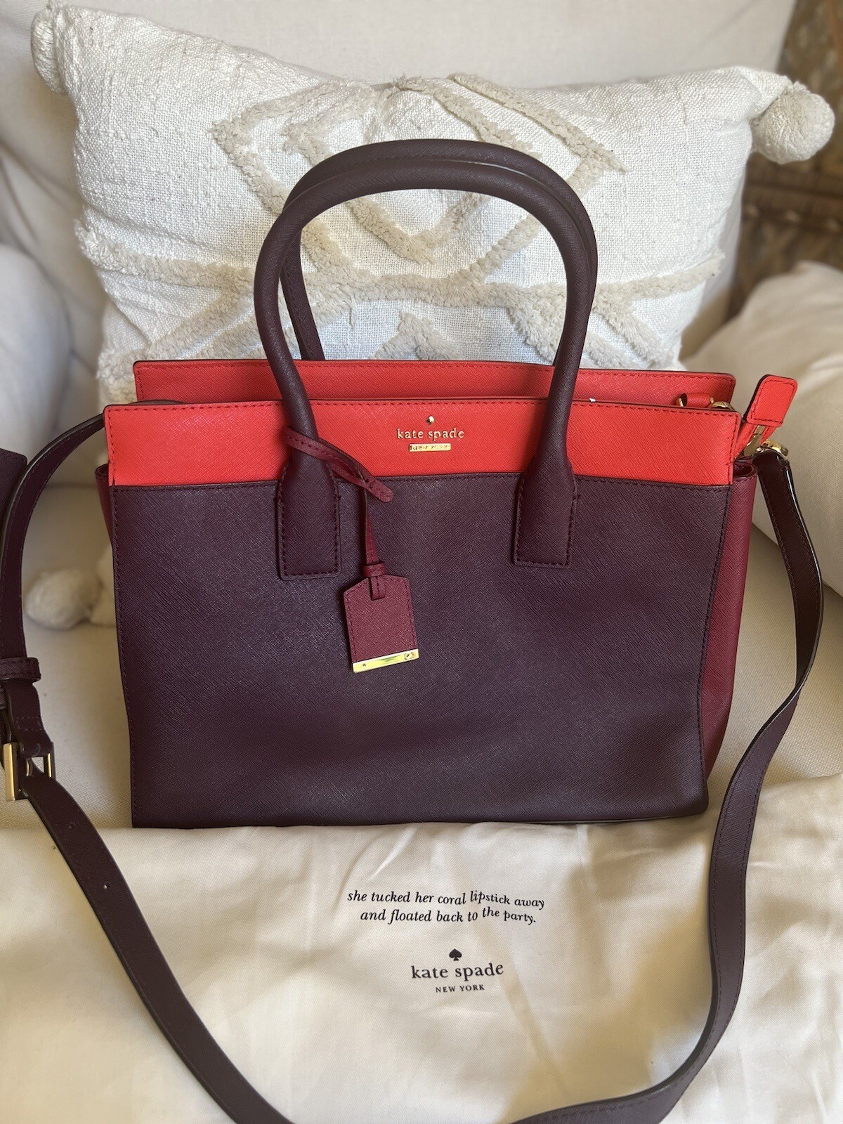 kate spade new york Cameron Medium Satchel Purse - Re… - Gem