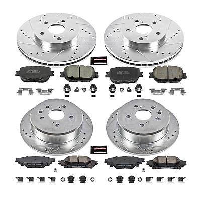 Power Stop Front + Rear Z23 Evolution Sport Brake Kit FOR 14-15 Lexus ...