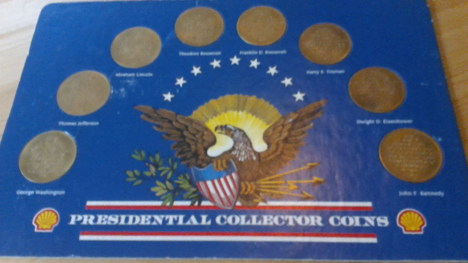 Vintage Presidential Collector Coins Shell-Bronze-Kennedy-Complete 1992 ...