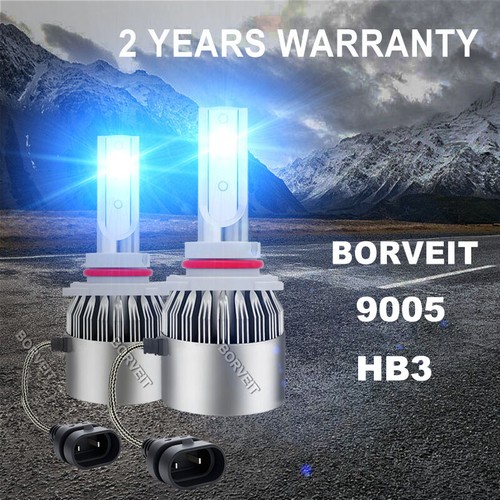 2x 9005 HB3 LED Ice Blue Headlight High Beam Bulbs For Chevrolet ...