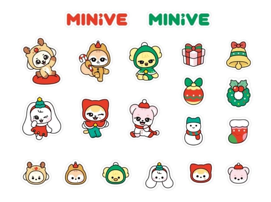 IVE OFFICIAL MD GOODS MINiVE CHRISTMAS DECO STICKER PACK SEALED | eBay
