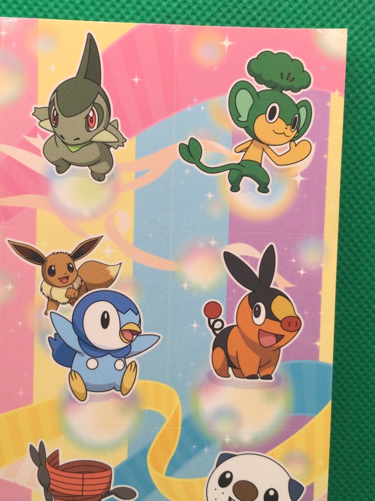 Pokemon best wish BW original 4in sticker Pikachu HITACHI Japan company ...