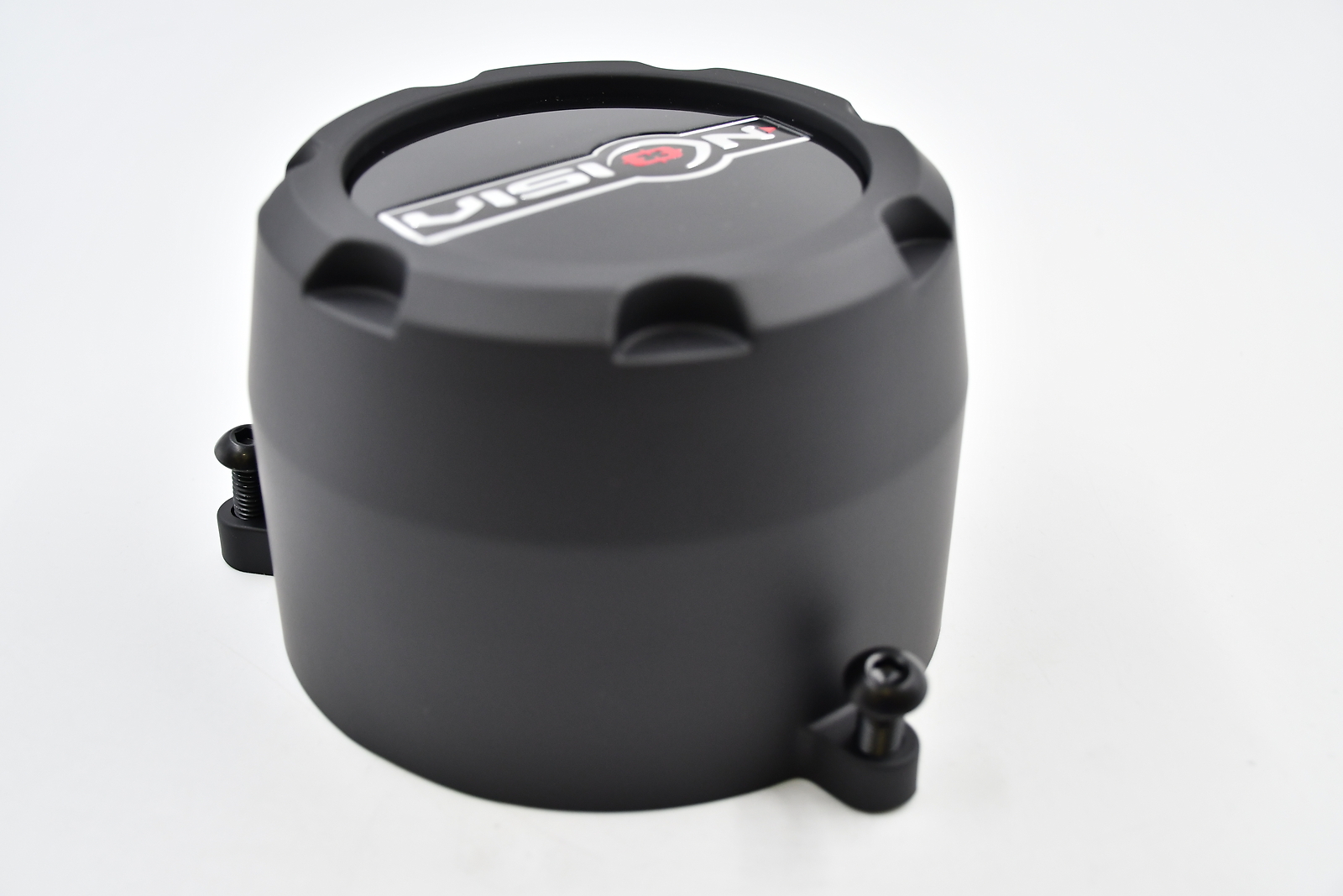 Set 4 Vision 398 Manx 412 Rocker C398SB-8V Satin Black Center Cap 8x6.5 ...