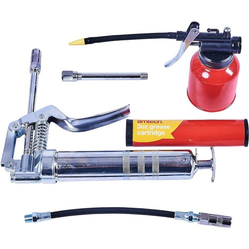 AMTECH Pistol Grip Manual Grease Gun Set With 100cc Grease Cartridge ...
