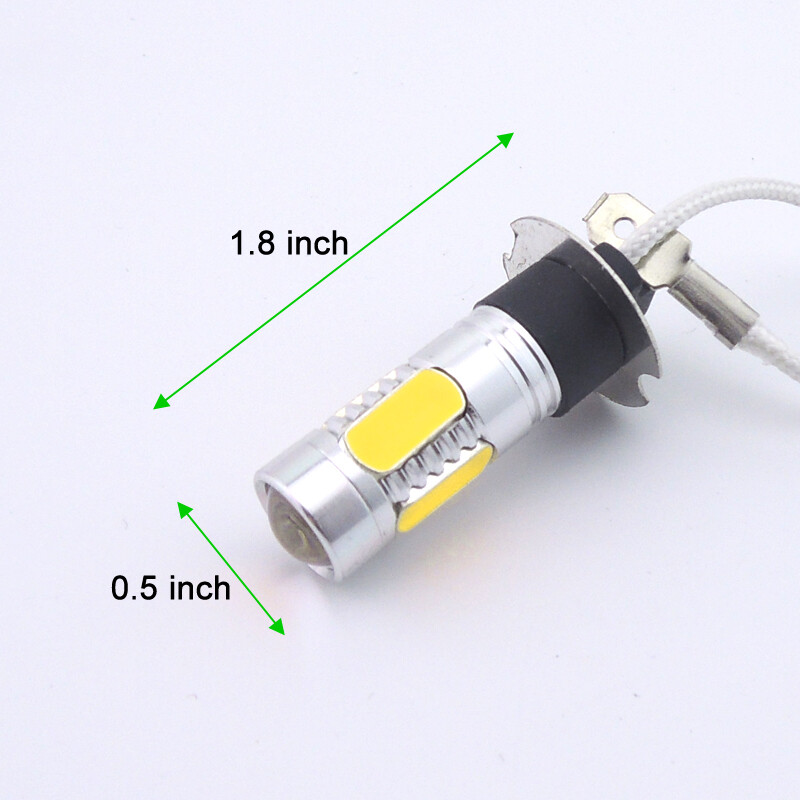 2pcs Golden Yellow H3 LED Fog Light Bulb Car Fog Driving Lamp DRL ...
