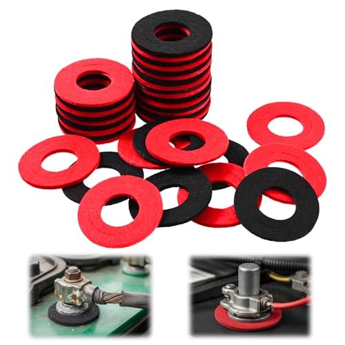 80pcs Battery Terminal Washer Pad, Anti Corrosion Battery Post Shims ...