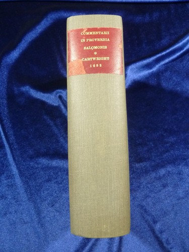 THOMAS CARTWRIGHT BIBLE COMMENTARY 1632 PROVERBS SOLOMON LATIN | eBay