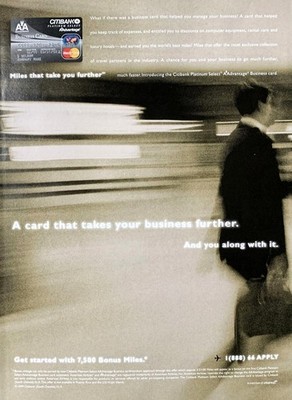 1999 MASTERCARD AA CITIBANK A Card That Takes Your Business Further ...