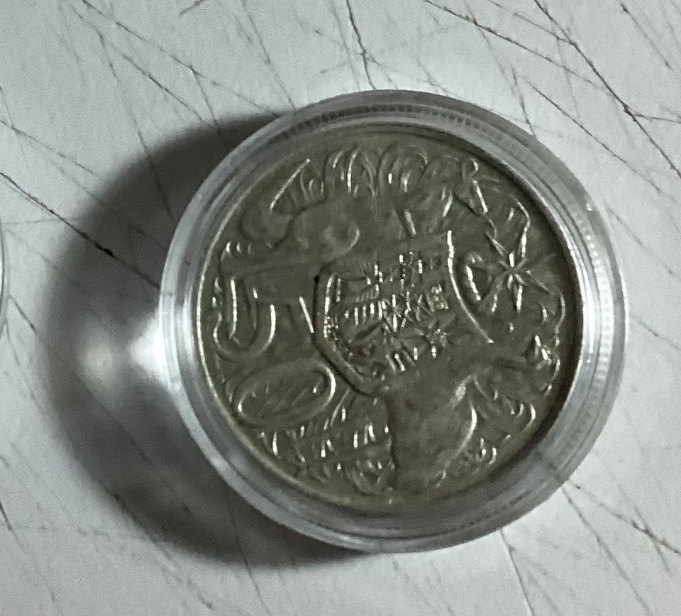 1966 Australia Round 50 Cent Silver Coin – 80% Silver – Queen Elizabeth ...