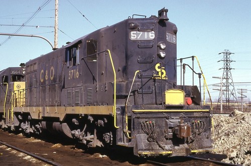 CHESAPEAKE & OHIO RAILROAD GP7 #5716 ORIGINAL KODACHROME SLIDE | eBay