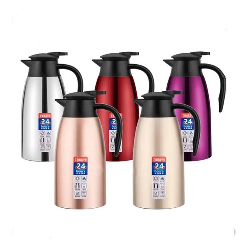 Thermal Flask for Family Stainless Steel Tea/Coffee Pot Large Hot Water ...