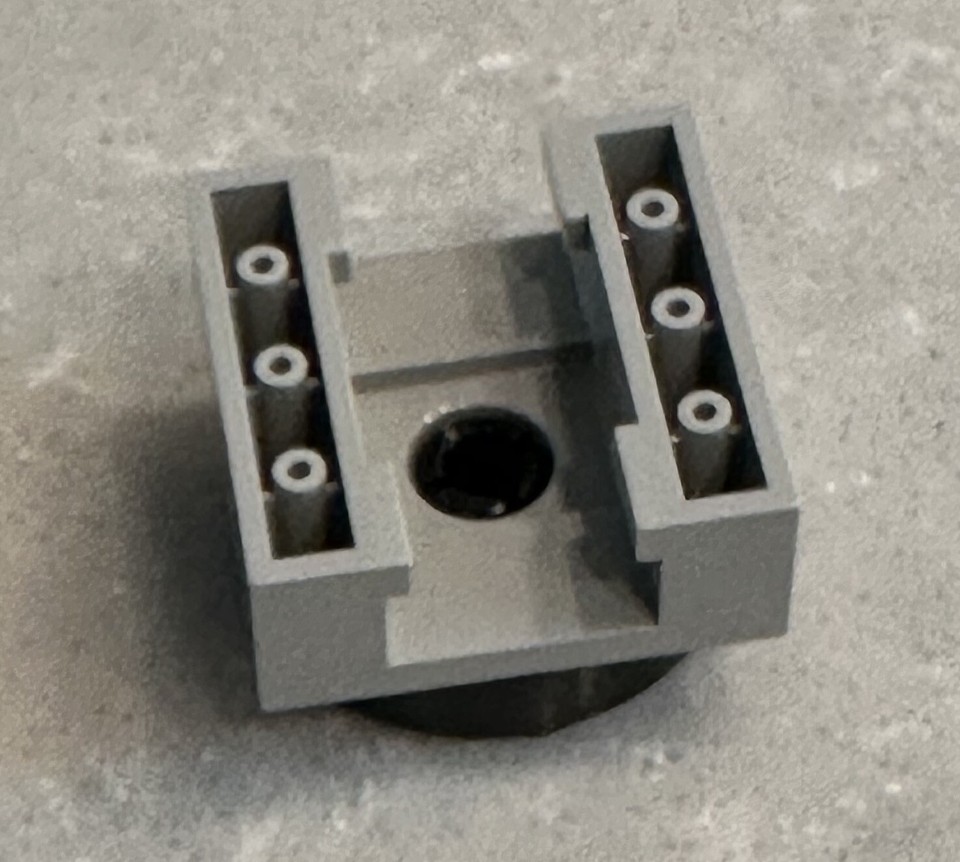 LEGO PART Turntable 4 x 4 Locking Grooved Base with Black Top (30516 / ...