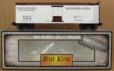 MTH Railking 30-8604 B&O Wood-Sided Reefer Car DIE-CAST O-Gauge NIB | eBay