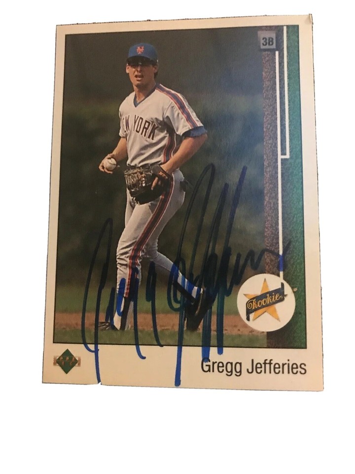 1989 Upper Deck Gregg Jefferies Autographed RC | eBay