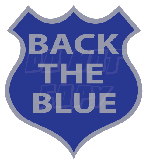Support Police - Back the Blue Shield decal - Made in USA | eBay