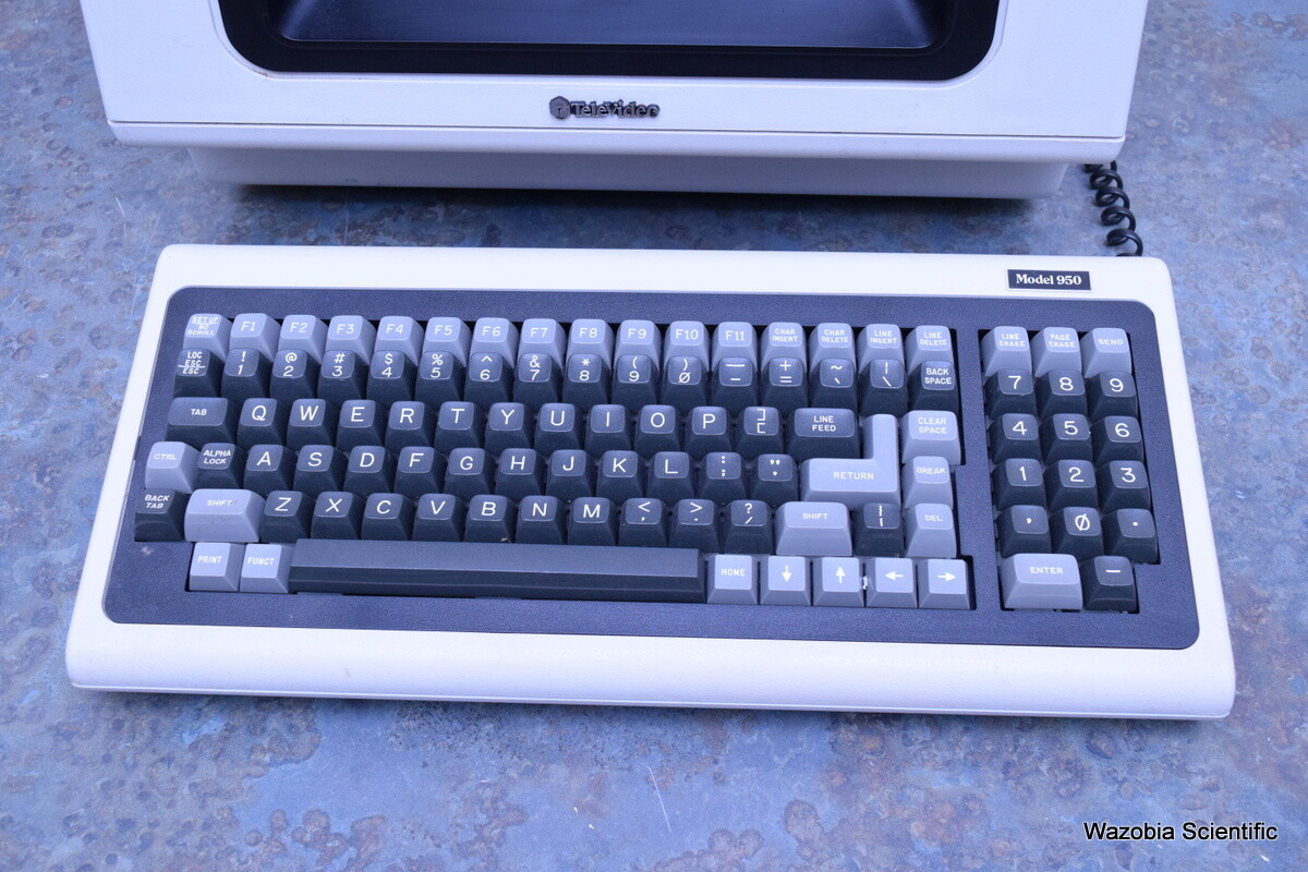 TELEVIDEO 950 VIDEO DISPLAY TERMINAL OPERATOR WITH SOFT COPY PDF MANUAL ...