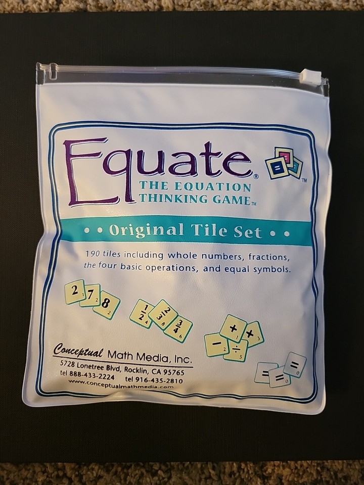 Equate The Equation Thinking Math Board Game Educational Home School | eBay