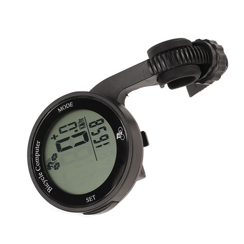 Bike Computer Speedometer Thermometer Clock Large Screen Clear ...