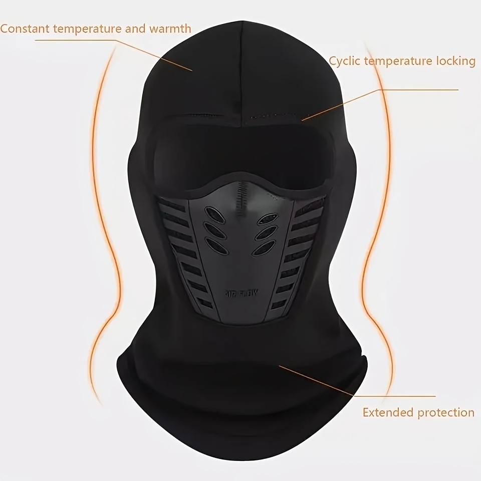 Winter Balaclava Full Face Mask Thick Fleece Thermal Windproof Ski Mask ...