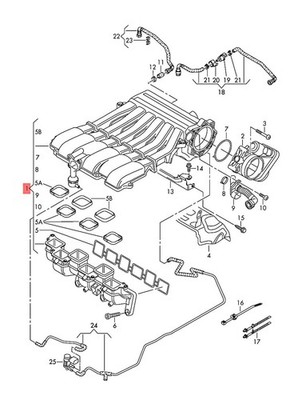 2009-2014 VW Atlas Cross Sport CC Passat Intake Manifold | 03H133201AE ...