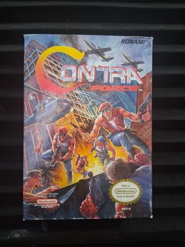 Konami Contra Force Nintendo NES 1992 Game with Box Sleeve Protector ...