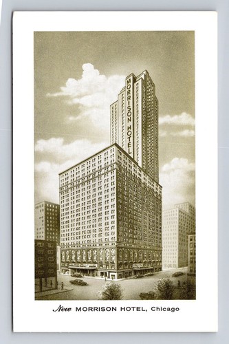Chicago IL-Illinois, New Morrison Hotel, Advertisement, Vintage ...