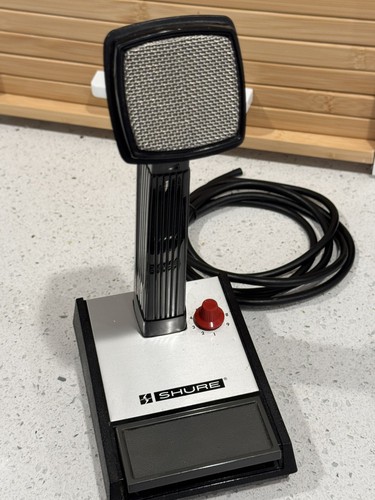 Shure 526T “Red Knob” CB HAM Radio Amplified Desk Mic | eBay