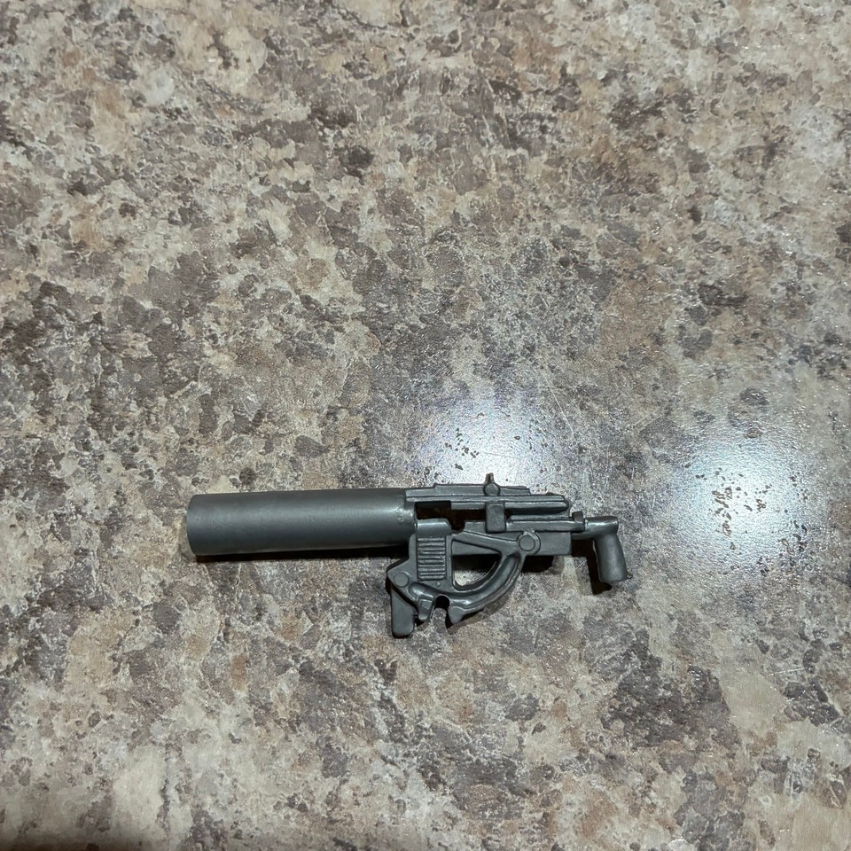 Vintage Marx Battleground Machine Gun Silver Plastic 63mm Weapon | eBay
