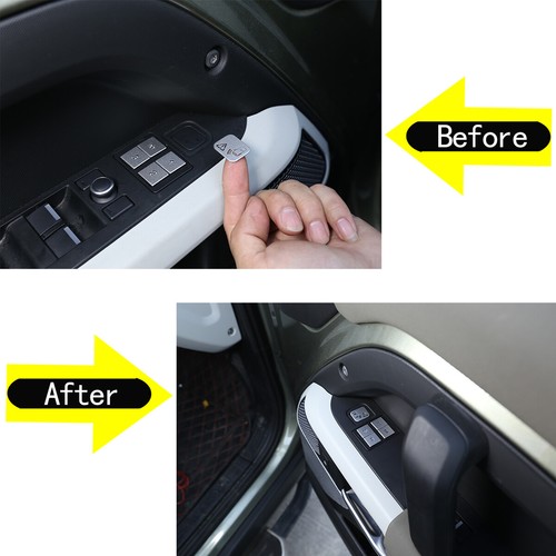 12X Car Door Seat Memory Lock ButtonS Covers Sticker for Land Rover ...