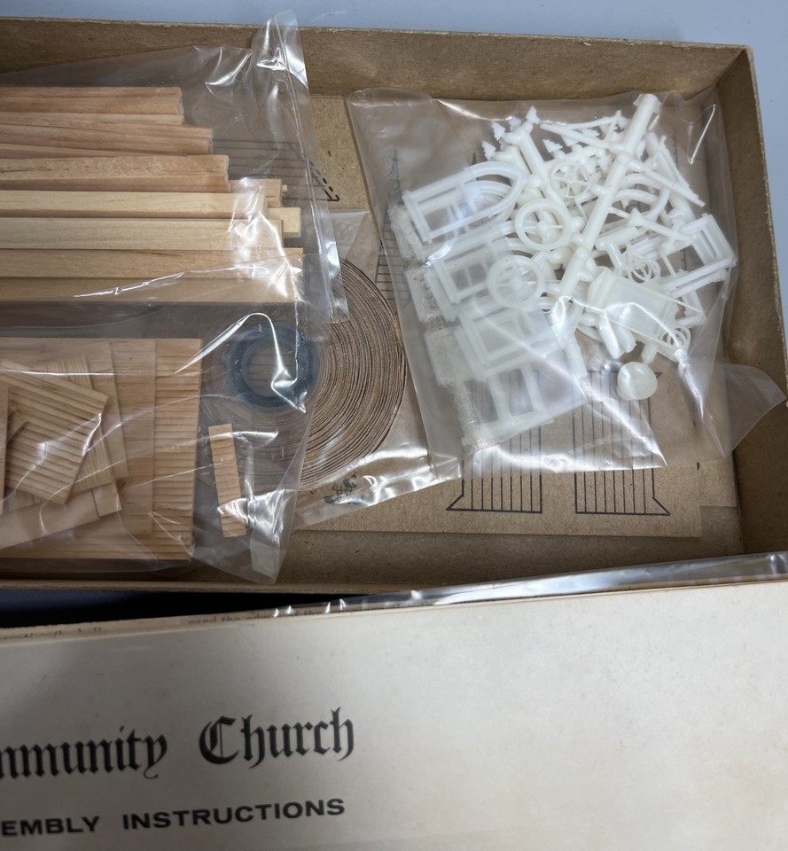 Vintage Campbell Scale Models 359 HO Scale Community Church Building ...