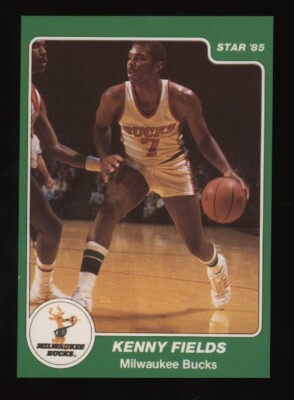 1985 Kenny Fields Star Basketball Milwaukee Bucks Card Night #6 *NICE ...